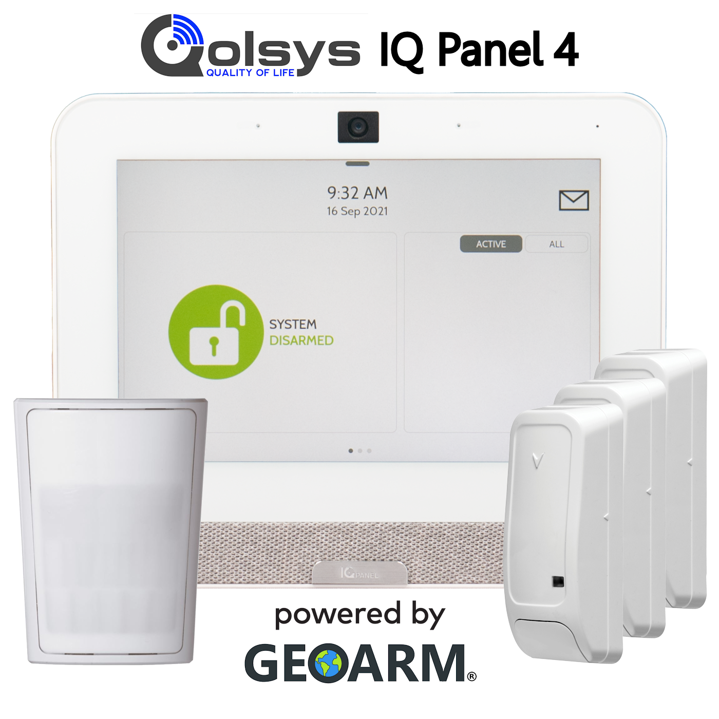 GeoArm Adds the Qolsys IQ Panel 4 Wireless Security System Kits – DIY ...